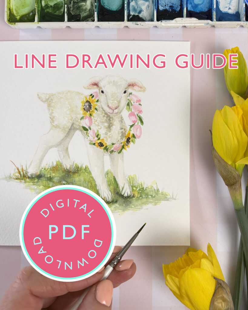 de Winton Paper Co | Unique Watercolour Art & Tutorials | Spring Lamb ...